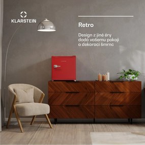 Klarstein Irene Retro lednice a mrazák, 31 litrů, lednice a mrazák v jednom, úsporná