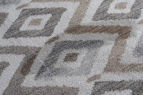 Kusový koberec SOFT ROMBY modro-šedý