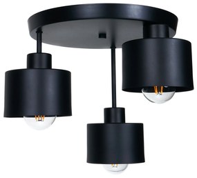 BERGE LED stropní svítidlo B7124 - 3xE27 - černé