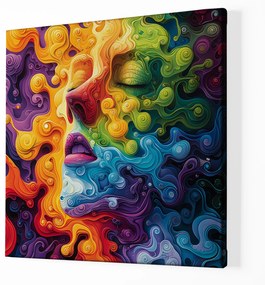 Obraz na plátně - Pestrobarevná svůdná krása FeelHappy.cz Velikost obrazu: 100 x 100 cm