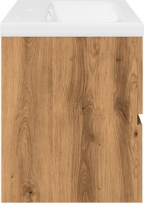 Skříňka se zápustným umyvadlem dub artisan 3328926