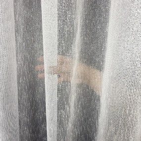Voálová záclona Shine bílá s olůvkem metráž Ervi 22720