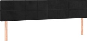 Box spring postel s matrací černá 160x200 cm samet 3141313