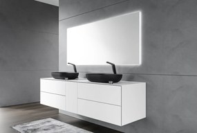 Koupelnová skříňka pod umyvadlo ARCTIC 1800 White SofttouchBílý soft-touch pro umyvadla na desku
