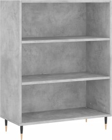Skříň highboard betonově šedá 69,5x34x180 cm kompozitní dřevo 3198709
