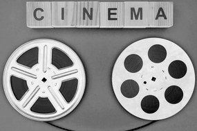 Obraz filmová páska v černobílém provedení