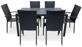 Nábytek Texim Nábytek Antonio Ratanový nábytek - stůl Viking L + 6x židle PARIS Počet míst: pro 6 osob, Typ sestavy: Jídelní sety