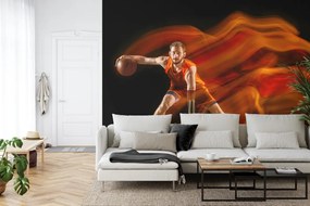 Fototapeta Basketbalista V Pohybu Hladký vinyl 208x146