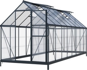 Skleník se základnou BestBerg SH-9B / 9 m² / 480 x 182 x 208 cm / černá