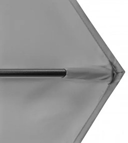 Naklápěcí slunečník s klikou Derby Basic Lift NEO 180 cm - světle šedý