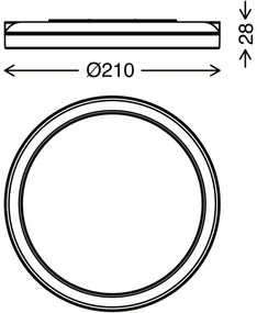 Briloner 3008-015 - LED Stropní svítidlo LED/8W/230V pr. 21 cm černá IP44