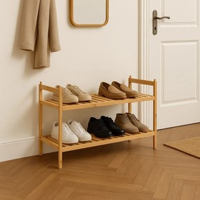 Bambusový botník v přírodní barvě 69x35x25 cm Noris – Bonami Essentials