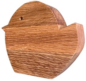 Dřevěný ptáček | masiv dub| 17,5 x 14 x 4 cm