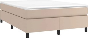 Box spring postel s matrací cappuccino 140x200 cm umělá kůže 3144613