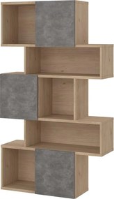 FALCO Knihovna Penta 738 jackson hickory/beton