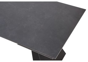 Kondela Jídelní rozkládací stůl, grafit/černá, 160-240x90 cm, SALAL