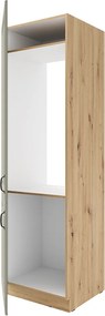 Kuchyňská linka STILO ac | 120 + 230 cm | PREMIUM BOX zásuvky | UNI dvířka | artisan/světle šedá