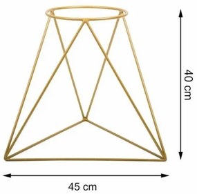 Stojan na květináč TRIANGL 40x45 cm zlatá