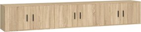 Nástěnné TV skříňky 3 ks dub sonoma 80 x 34,5 x 40 cm 3188361