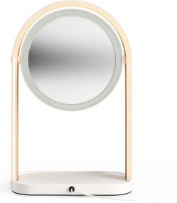 Kosmetické zrcadlo s dřevěným rámem (zvětšení 10x) 12x38 cm Bellwood – Umbra
