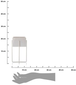 Květináč na stojanu Mizu I 21 cm bílý