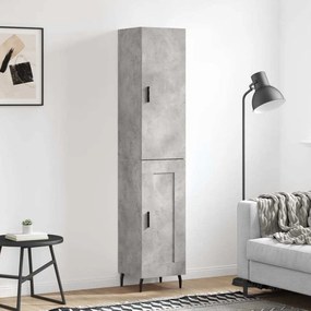 vidaXL Skříň highboard 34,5 x 34 x 180 cm kompozitní dřevo [3199122] Barva: Betonová šedá