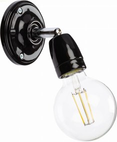 Nástěnné keramické světlo CERAMIC Black E27