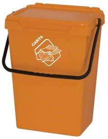 ArtPlast Plastový odpadkový koš pro třídění odpadu, tmavě zelený, 35 l