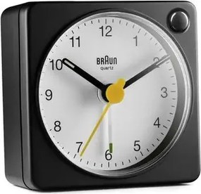Braun BC02 černá  bílá / Klasický budík / 1x AA baterie