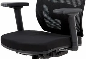 Kancelářská židle černá synchronní, kovový kříž, KA-B1083 BK