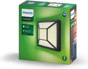 PH 17393/30/P0 LED Venkovní nástěnné svítidlo Drosera 17393/30/P0 černé 2700K - PHILIPS (915005554701)