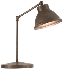 Il Fanale Loft, industriální stolní lampa z mosazi a železa, 1xE27 max 15W, výška 40-65cm