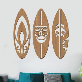 dřevo života Dřevěná dekorace na zeď SURF Zvolte barvu dekoru: Horský dub, Rozměry šxv (cm): 60x60