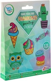 _Ostatní 1_ GRAFIX Diamantové samolepky kreativní set lepení kamínků diamond painting 3 druhy 35225