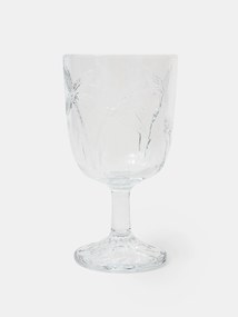 Sinsay - Sada sklenic na víno s reliéfním vzorem palem 4 pack - clear
