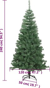 Umělý vánoční strom L 240 cm zelený 244192