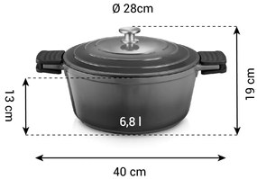 Tescoma Kastrol s poklicí BORDEAUX 28 cm, 6,8 l, 28 cm