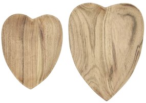 IB LAURSEN Dřevěná miska ve tvaru srdce Acacia Menší, přírodní barva, dřevo