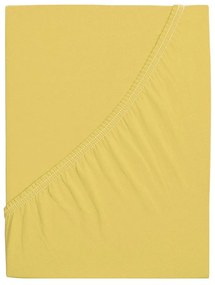 B.E.S. - Petrovice, s.r.o. Prostěradlo Jersey bavlna IDEAL - Žlutá 90 x 200