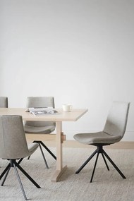 Rowico Otočná židle LOWELL šedý textil 120201