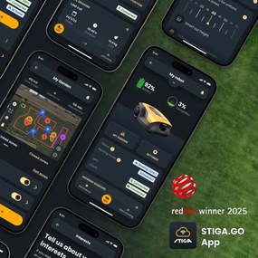 Stiga A 6V Vista+GPS-RTK robotická sekačka - 600m2, sklon až 45%, Bluetooth + data na 10 roků ZDARMA