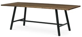 Autronic Jídelní stůl TABLON (180x90 cm / 220x90 cm) — masiv, hnědá 220 x 90 cm
