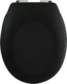 Spirella NEELA WC prkénko matné černé / soft-close / duroplast