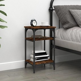 Odkládací stolek kouřový dub 35 x 30 x 60 cm kompozitní dřevo - Default Title