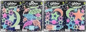 ORION Samolepky Noční obloha svítící ve tmě / 4 druhy / plast / na kar