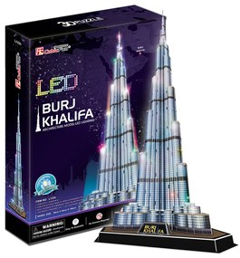 CubicFun - Puzzle 3D Burj Khalifa s LED světlem