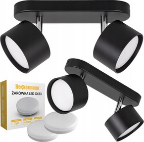 Led Spotová Lampa 2 Bodová S Žárovkami GX53