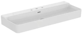 Ideal Standard Conca Ceram - Umyvadlo na desku 1200x450 mm, s přepadem, 3 otvory pro baterii, bílá T384001