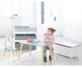 Bílý/šedý dětský organizér na hračky 63,5x29,5x60 cm Miffy – Roba