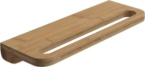 Sapho Gedy Bamboom - Polička Himalaya s držákem ručníků 40x15 cm, bambus HY19